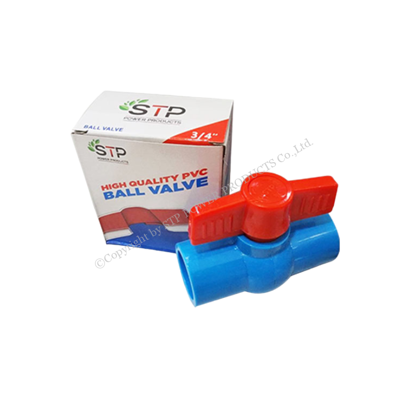 บอลวาล์ว PVC STP 3/4" สวม (150) - บริษัท เอส ที พี พาวเวอร์ โพรดักส์ จำกัด